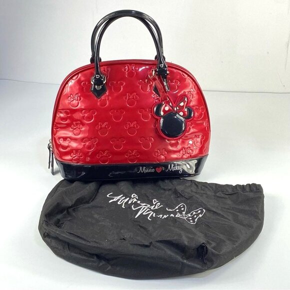 Loungefly | Bags | Loungefly Red And Black Minnie Mouse Satchel | Poshmark